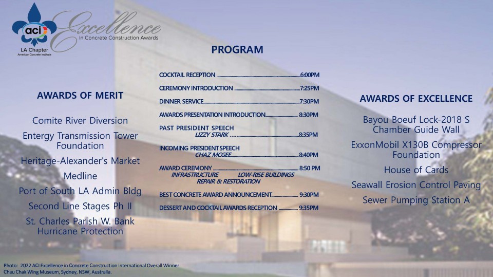 Louisiana Chapter ACI - Awards